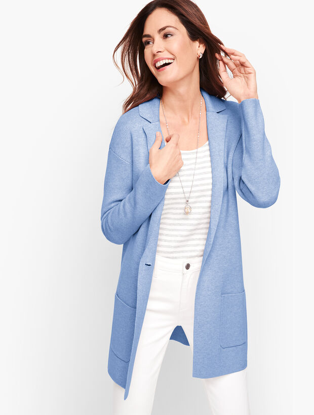 Patch Pocket Sweater Blazer | Talbots
