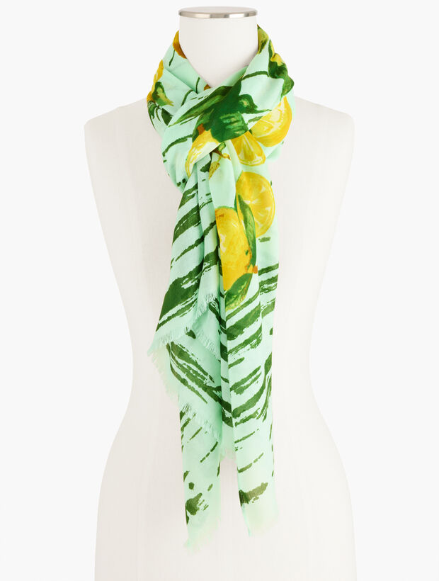 Luscious Lemons Oblong Scarf | Talbots