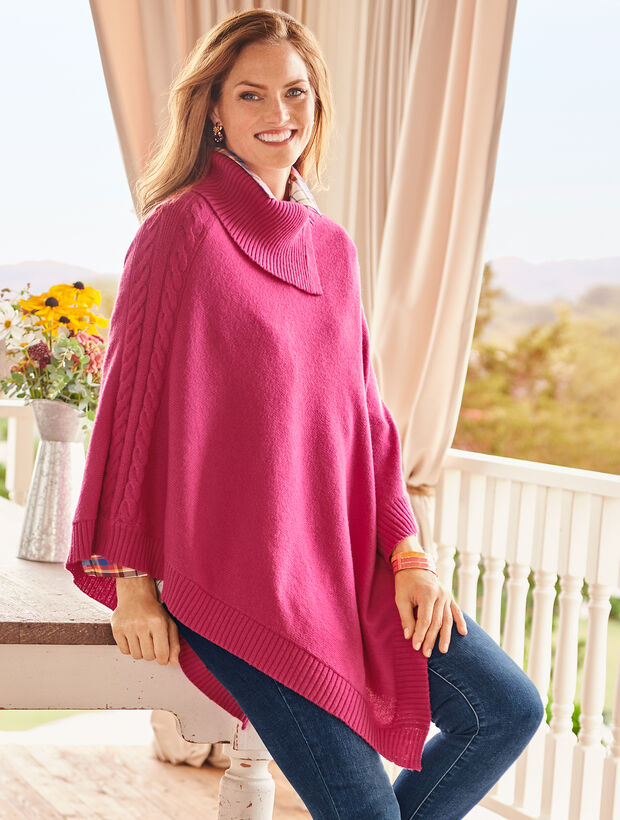 Cowlneck Poncho | Talbots