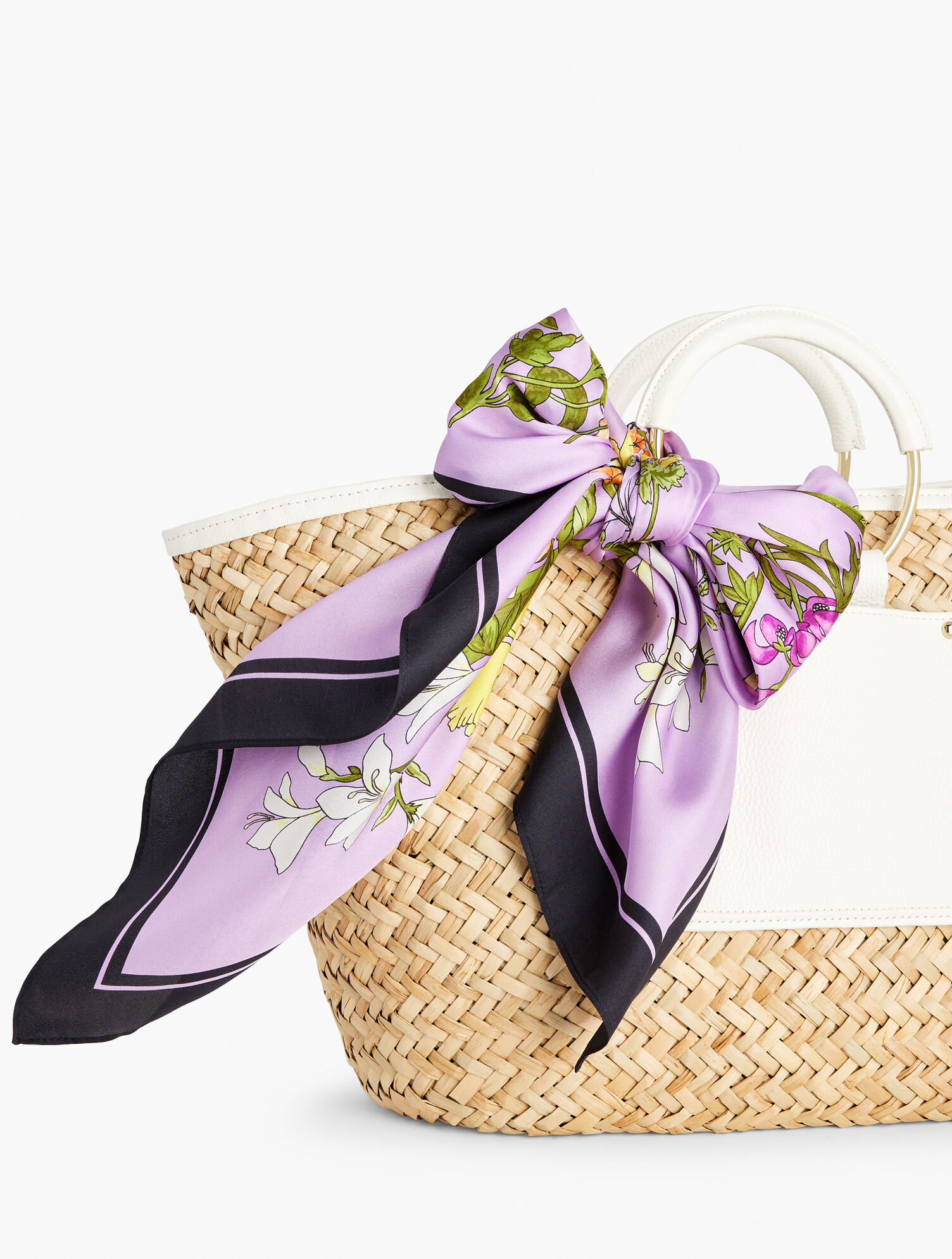 Botanical Floral Silk Square Scarf | Talbots