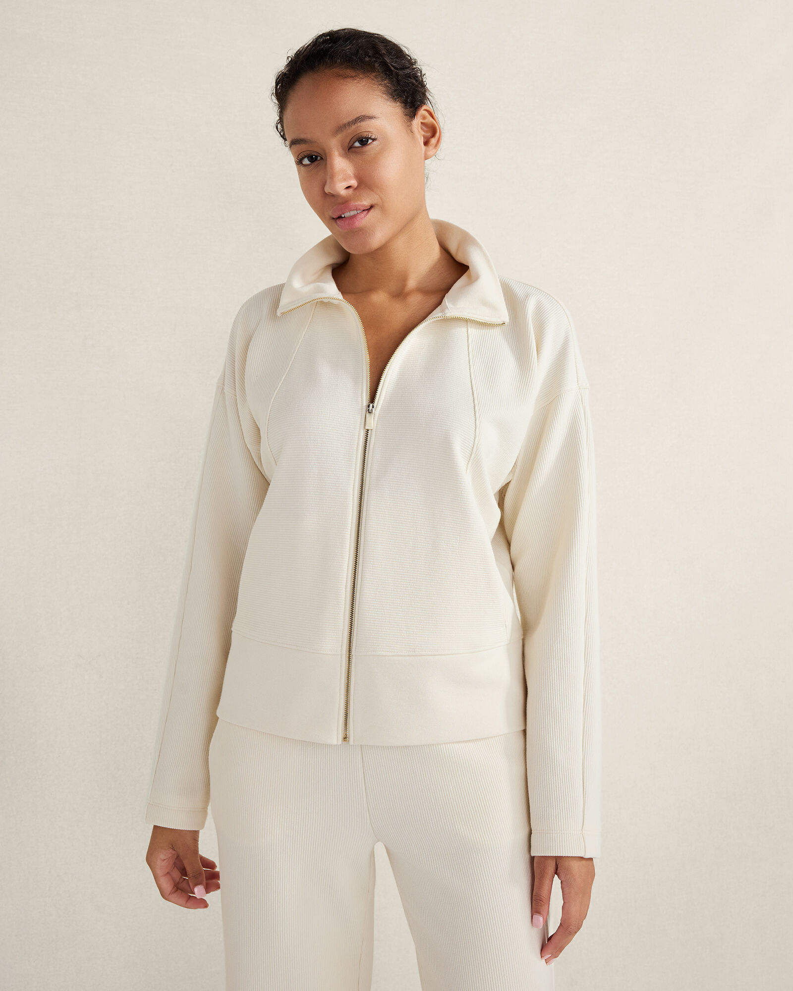 Organic Cotton Ottoman Rib Jacket | Haven Well Within