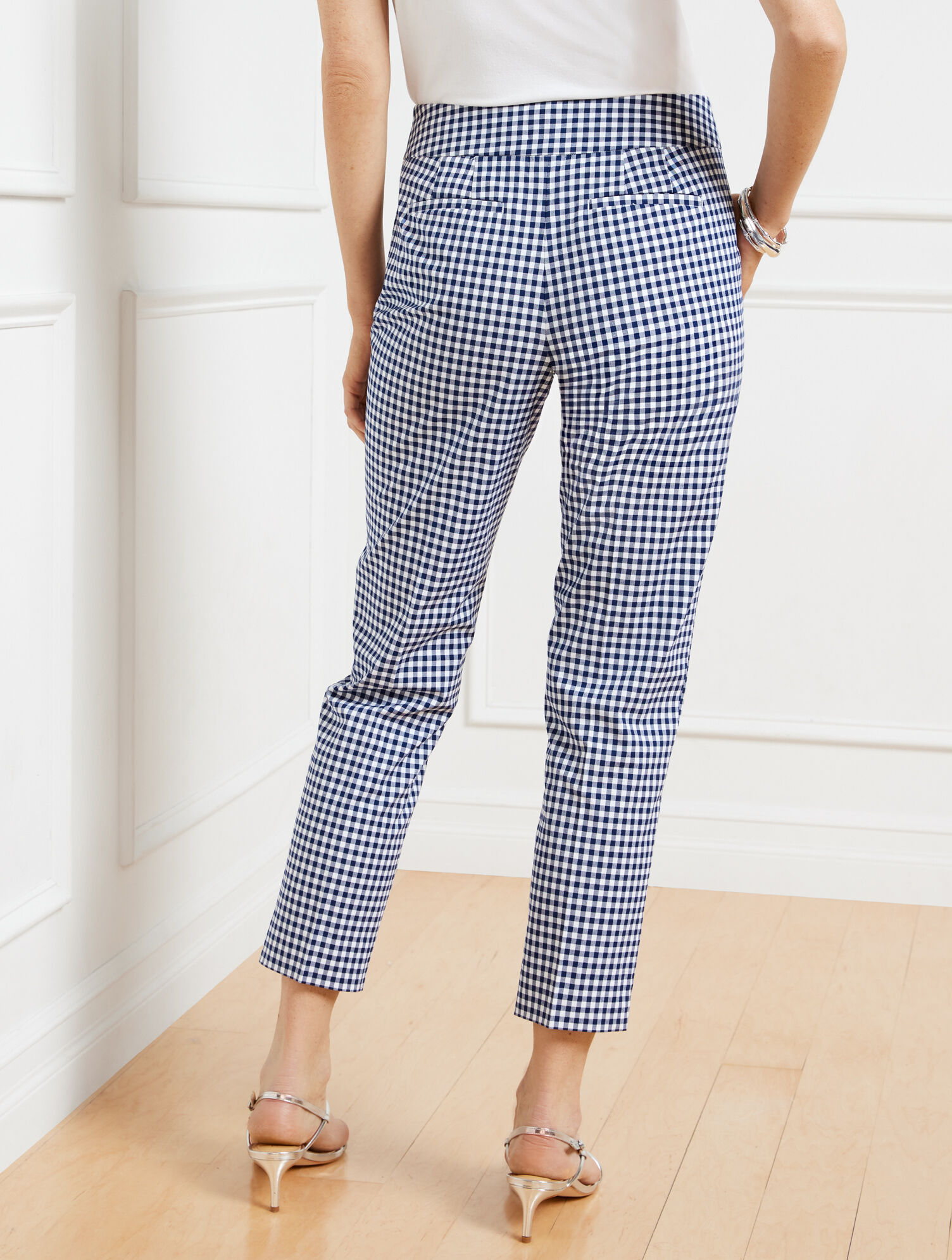 Slim Crop Pants - Preppy Gingham | Talbots