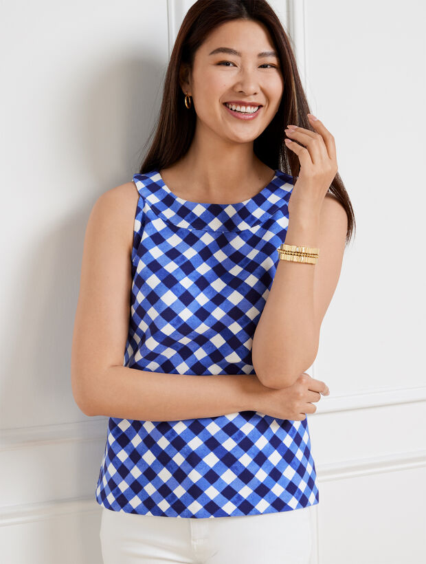Halter Tank - Gingham | Talbots