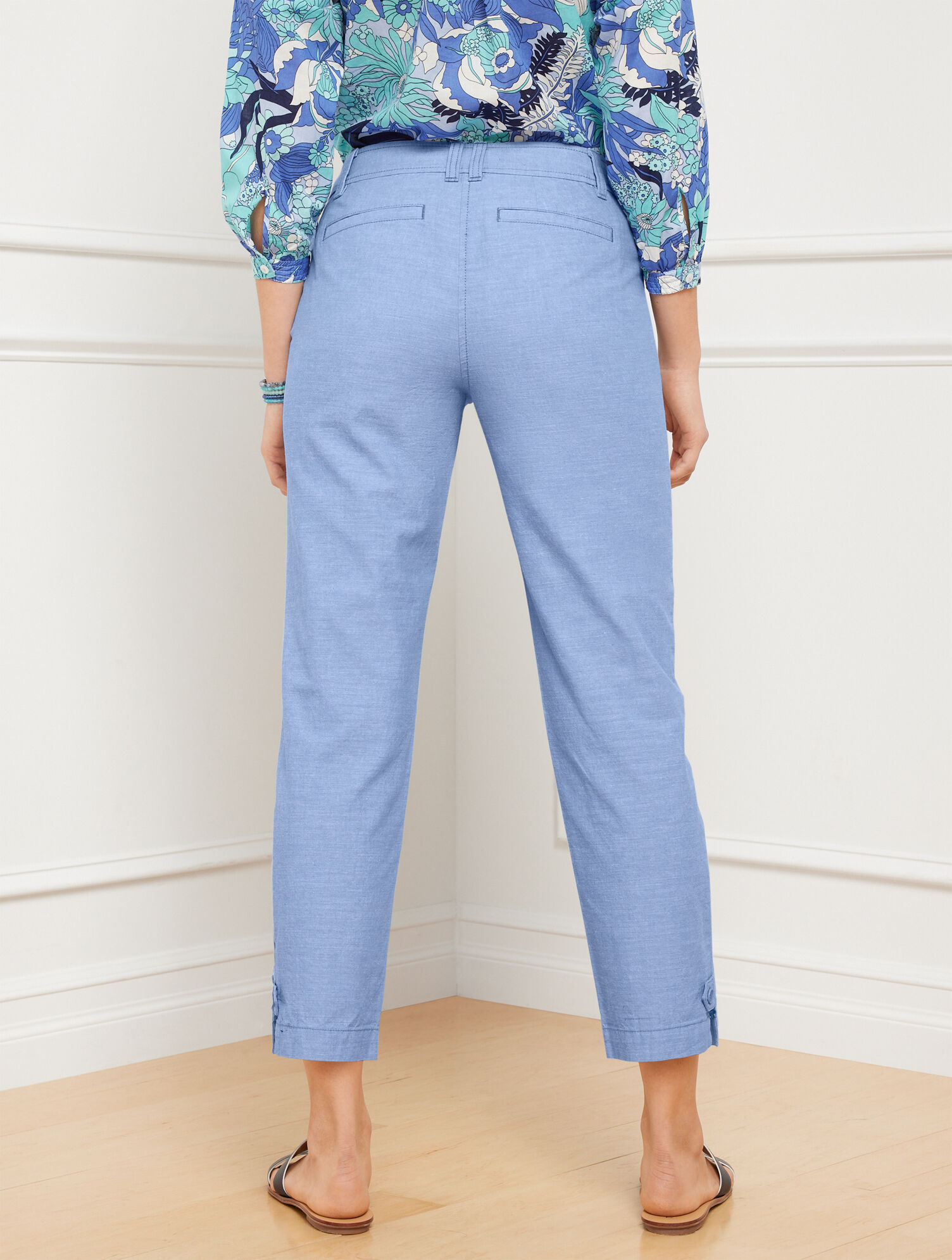 Perfect Crops - Newport Chambray | Talbots