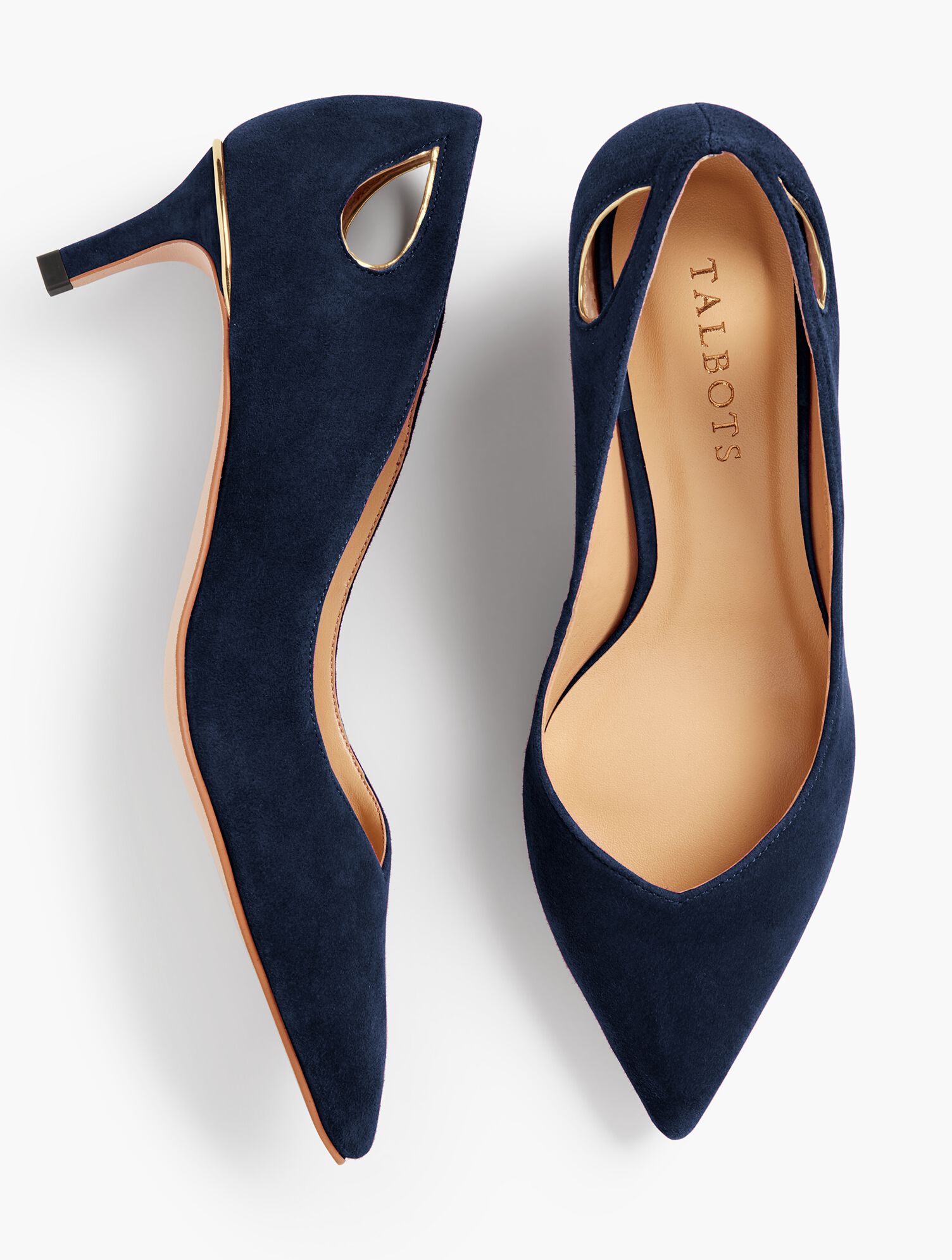 Erica Cut-Out Pumps - Solid | Talbots