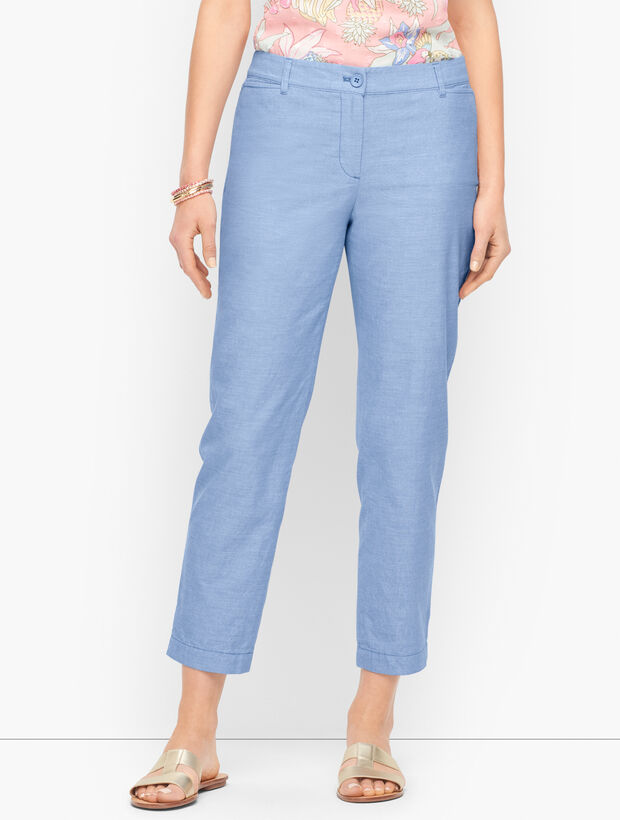 Perfect Crops - Newport Chambray | Talbots