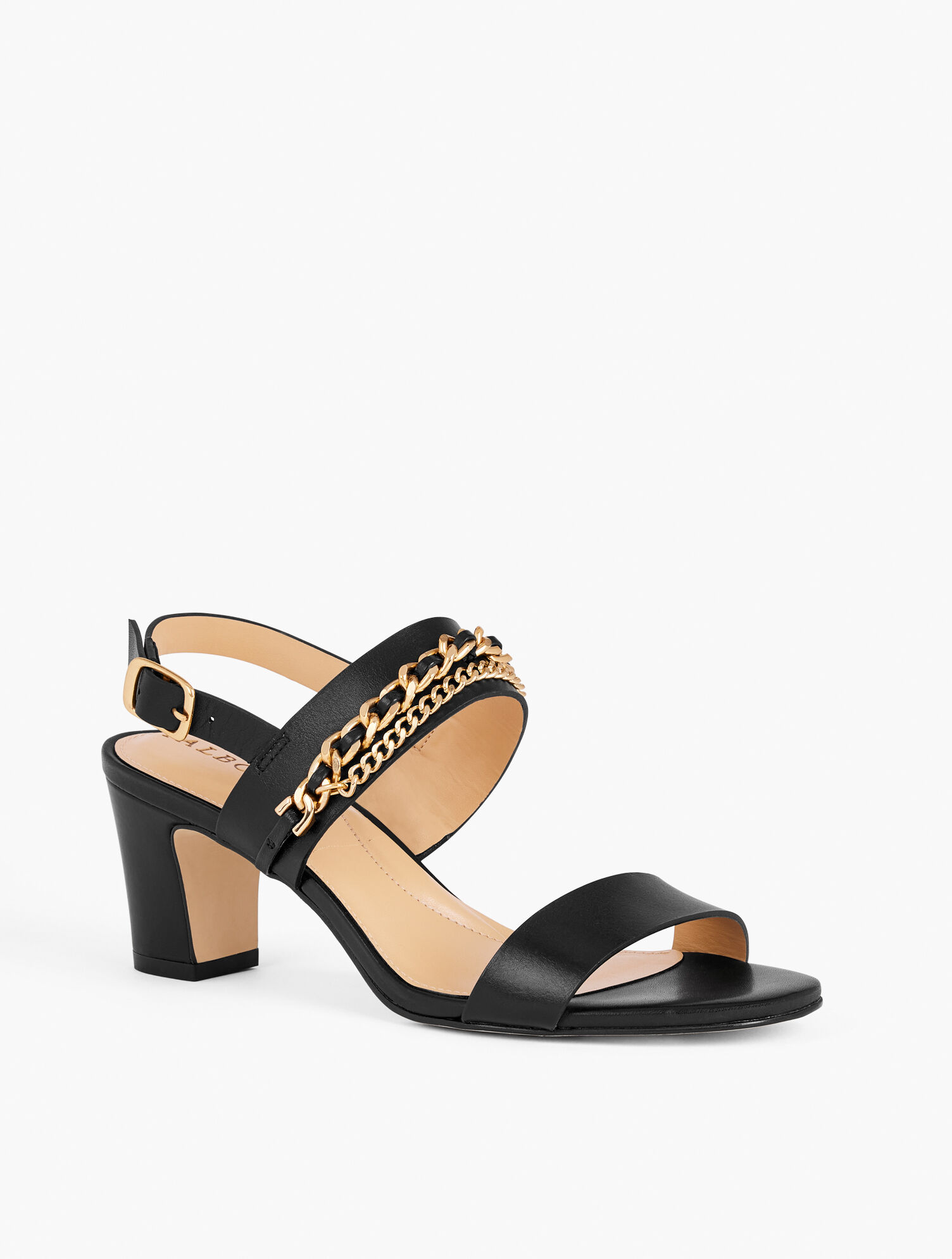 Paulina Chain Soft Nappa Sandals | Talbots