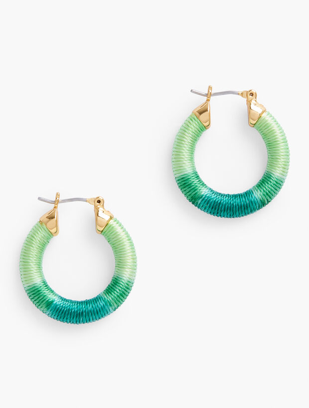 Bright Thread Wrap Hoop Earrings | Talbots