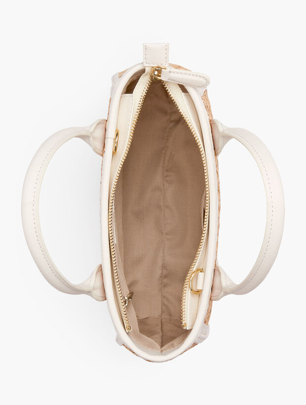 Rattan & Leather Tote | Talbots