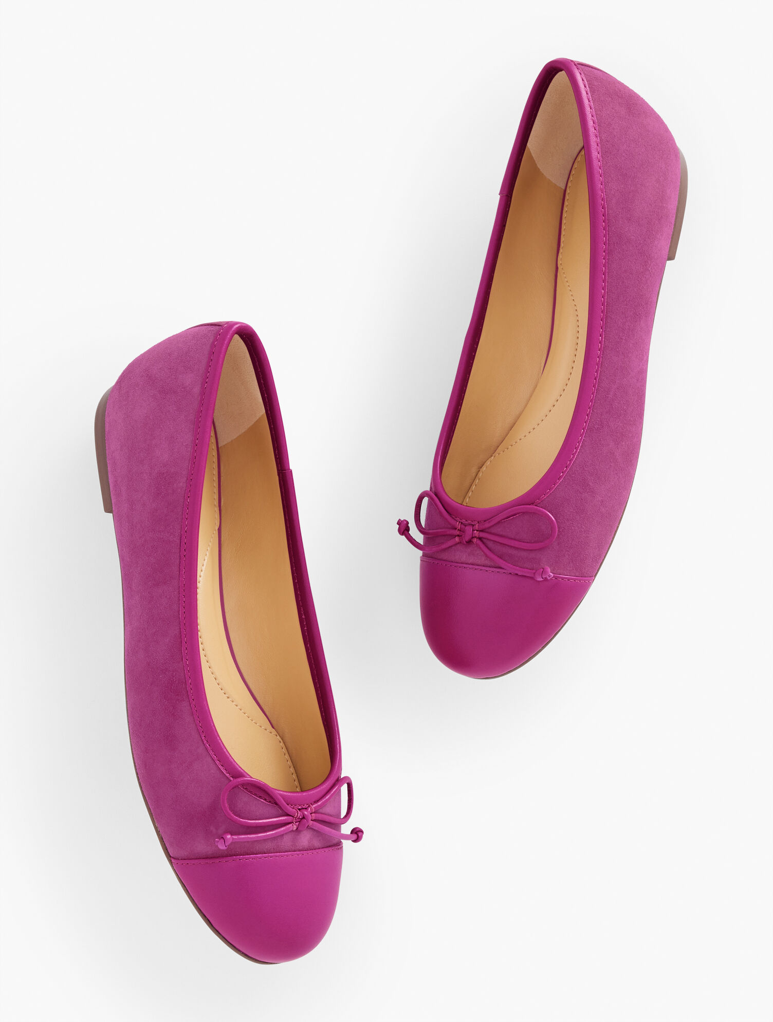 Blair Cap Toe Ballet Flats - Suede | Talbots