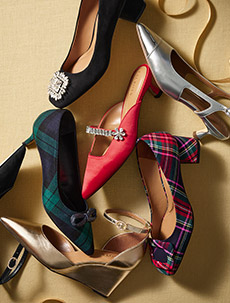 Women's Black Leather Shoes and Accessories | Talbots