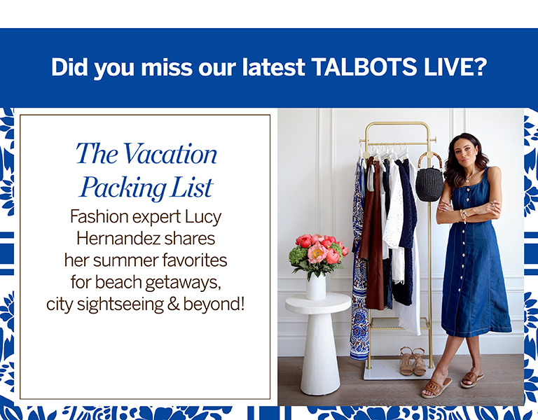 Women's Clothing & Apparel | Talbots